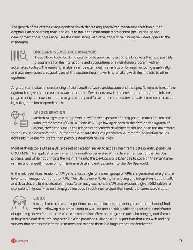 Do modernizing the Mainframe for DevOps. | PDF