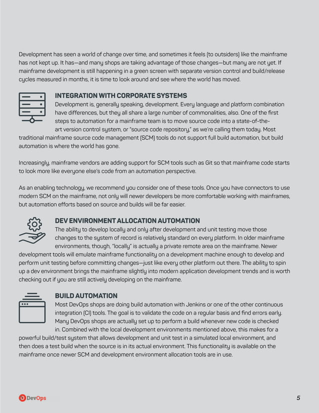 Do modernizing the Mainframe for DevOps. | PDF