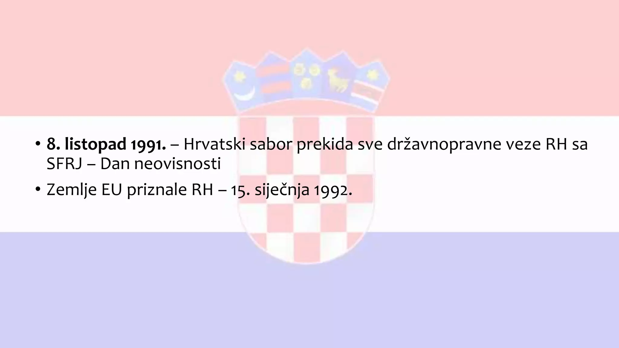 Domovinski rat | PPTX