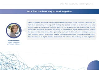 Nutrition and Wellbeing Solutions Report | DOMPÉ Pharma eHealth HUB ...