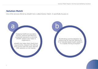 Nutrition and Wellbeing Solutions Report | DOMPÉ Pharma eHealth HUB ...