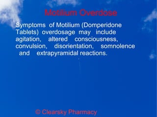 Motilium (Domperidone 10 mg Tablets) | ODP