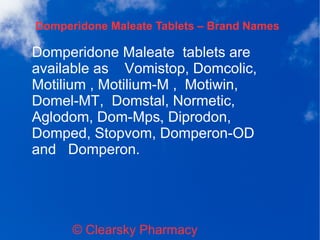 Motilium (Domperidone 10 mg Tablets) | ODP