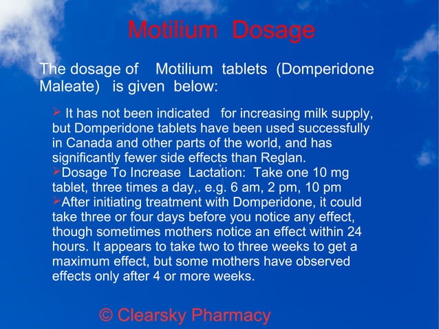 Motilium (Domperidone 10 mg Tablets) | ODP