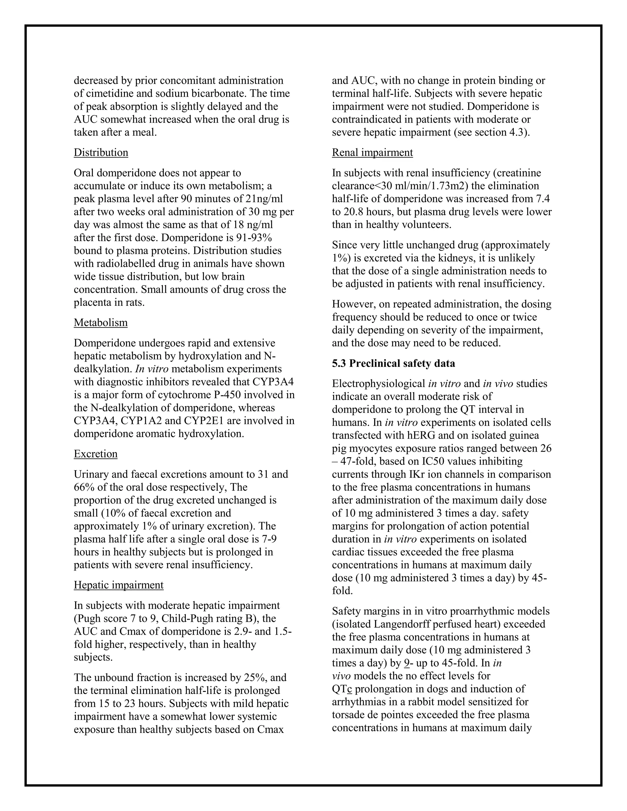 Domperidone 10mg tablets smpc taj pharmaceuticals | PDF