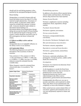 Domperidone 10mg tablets smpc taj pharmaceuticals | PDF