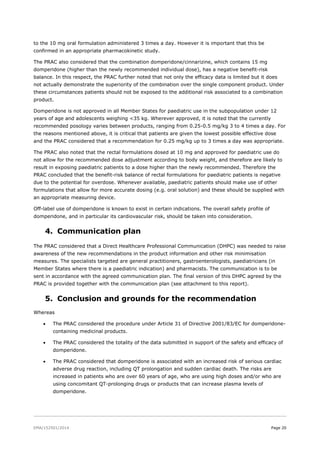 Domperidone ema2014 | PDF