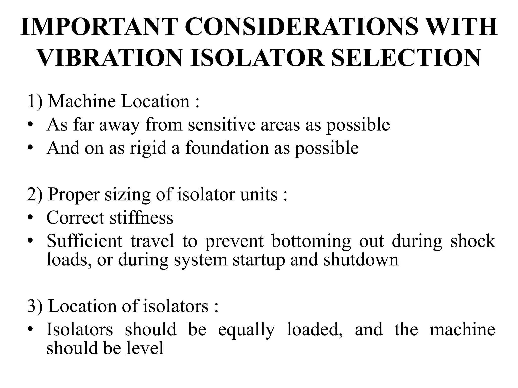 Vibration Isolation and Base Excitation | PPTX