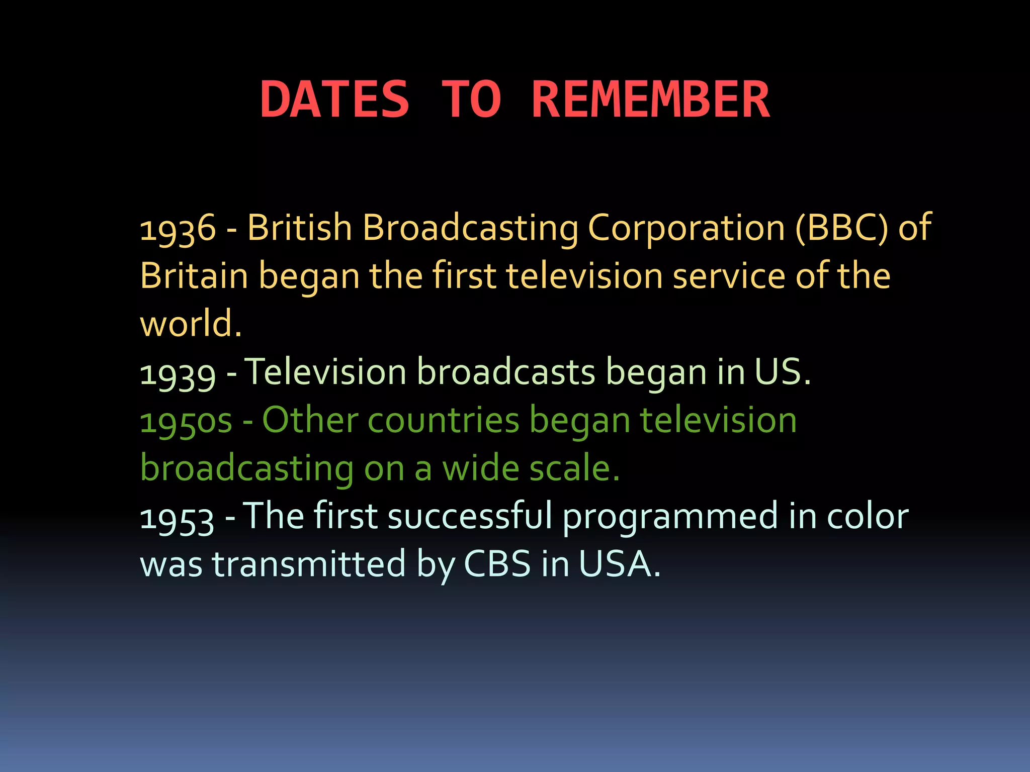 History of TV in India | PPTX