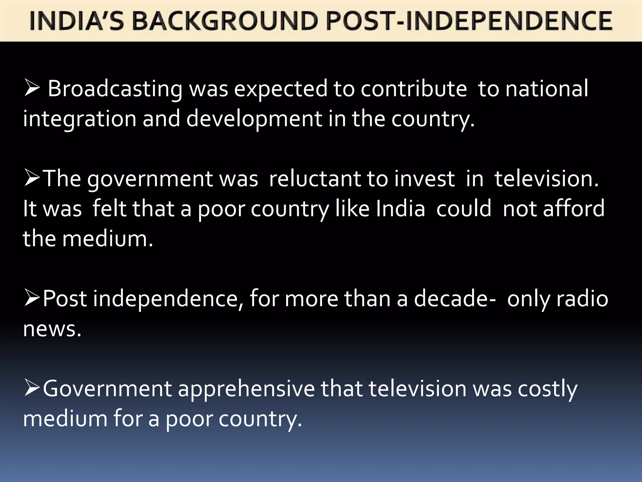 History of TV in India | PPTX