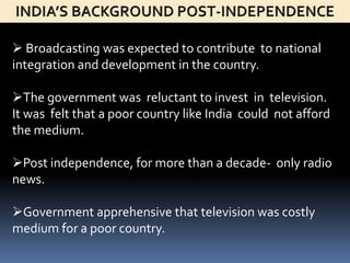 History of TV in India | PPTX