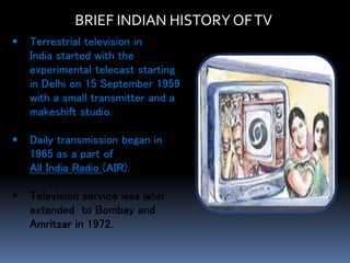 History of TV in India | PPTX