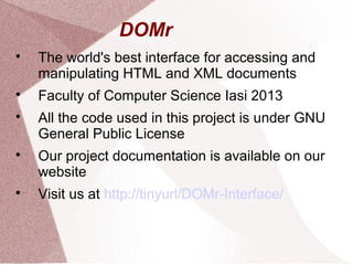 DOMr | PPT