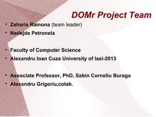 DOMr | PPT