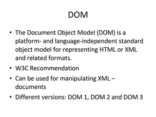 DOM and SAX | PPT