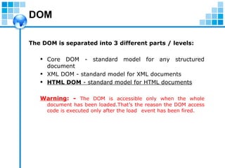 DOM Quick Overview | PPT