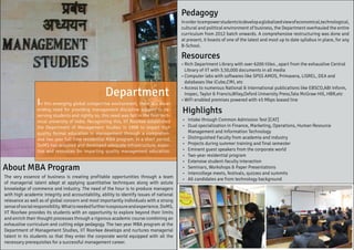 Department of Management Studies, IIT Roorkee - Placement Brochure 2014 ...