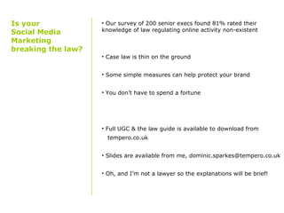 Social Media and The Law | PPT