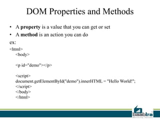 Dom structure | PPTX