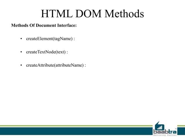 Dom structure | PPT