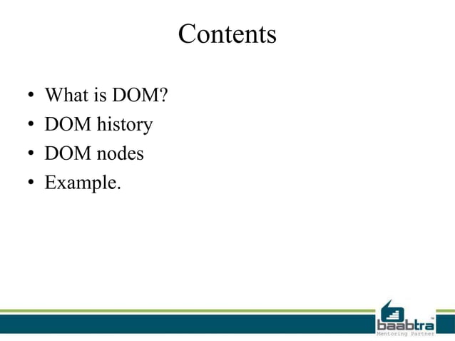 Dom structure | PPT