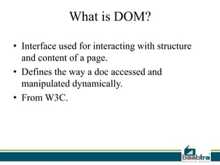 Dom structure | PPTX