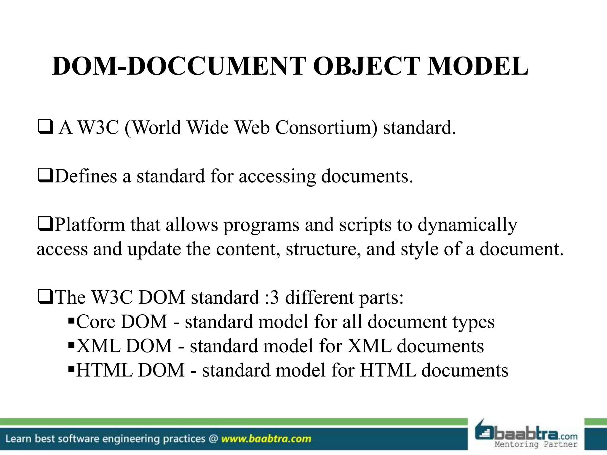 Dom structure | PPTX