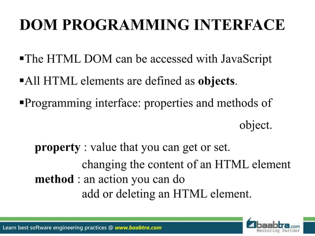 Dom structure | PPTX