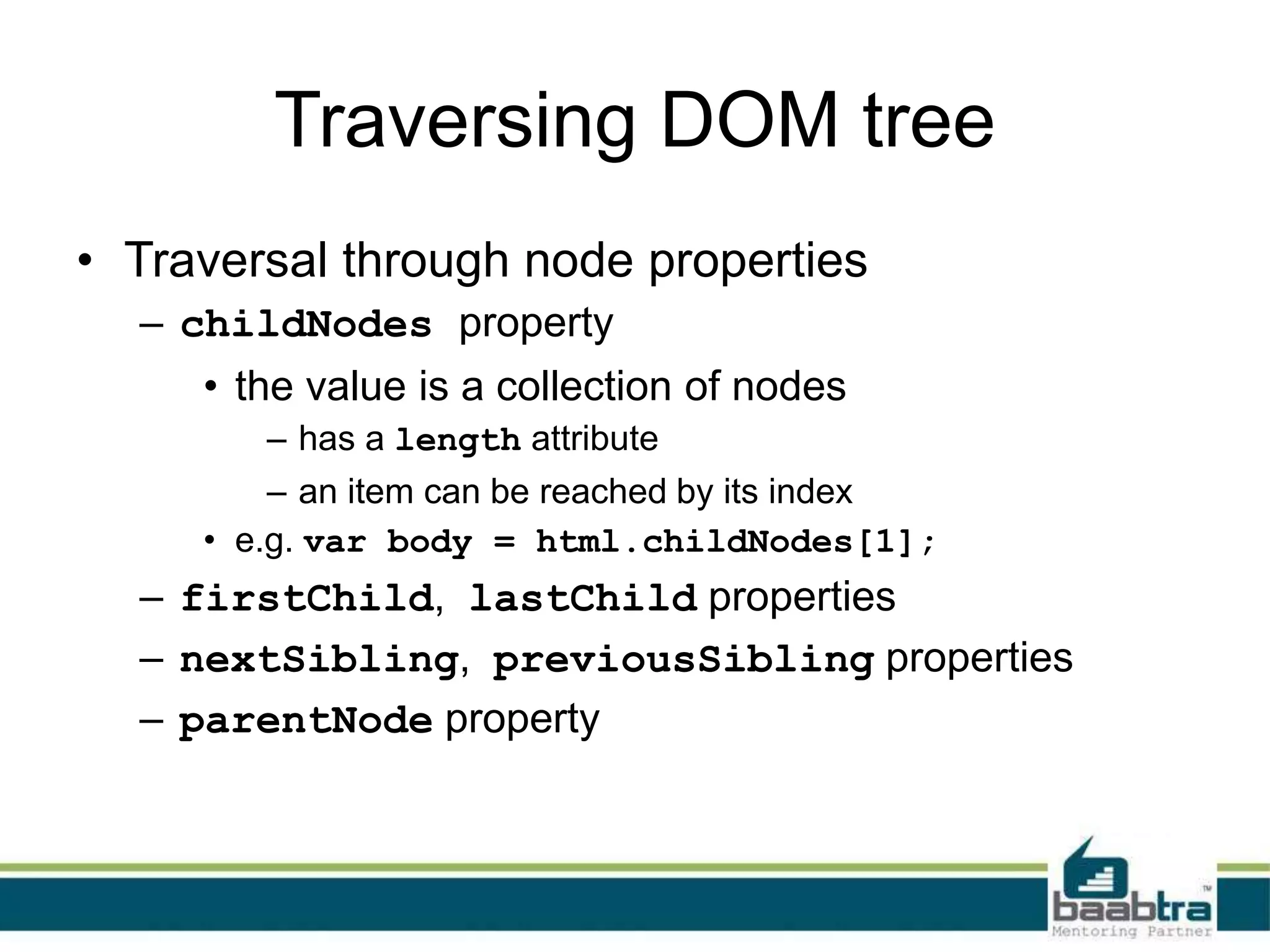 Dom structure | PPTX