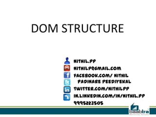 Dom structures | PPT