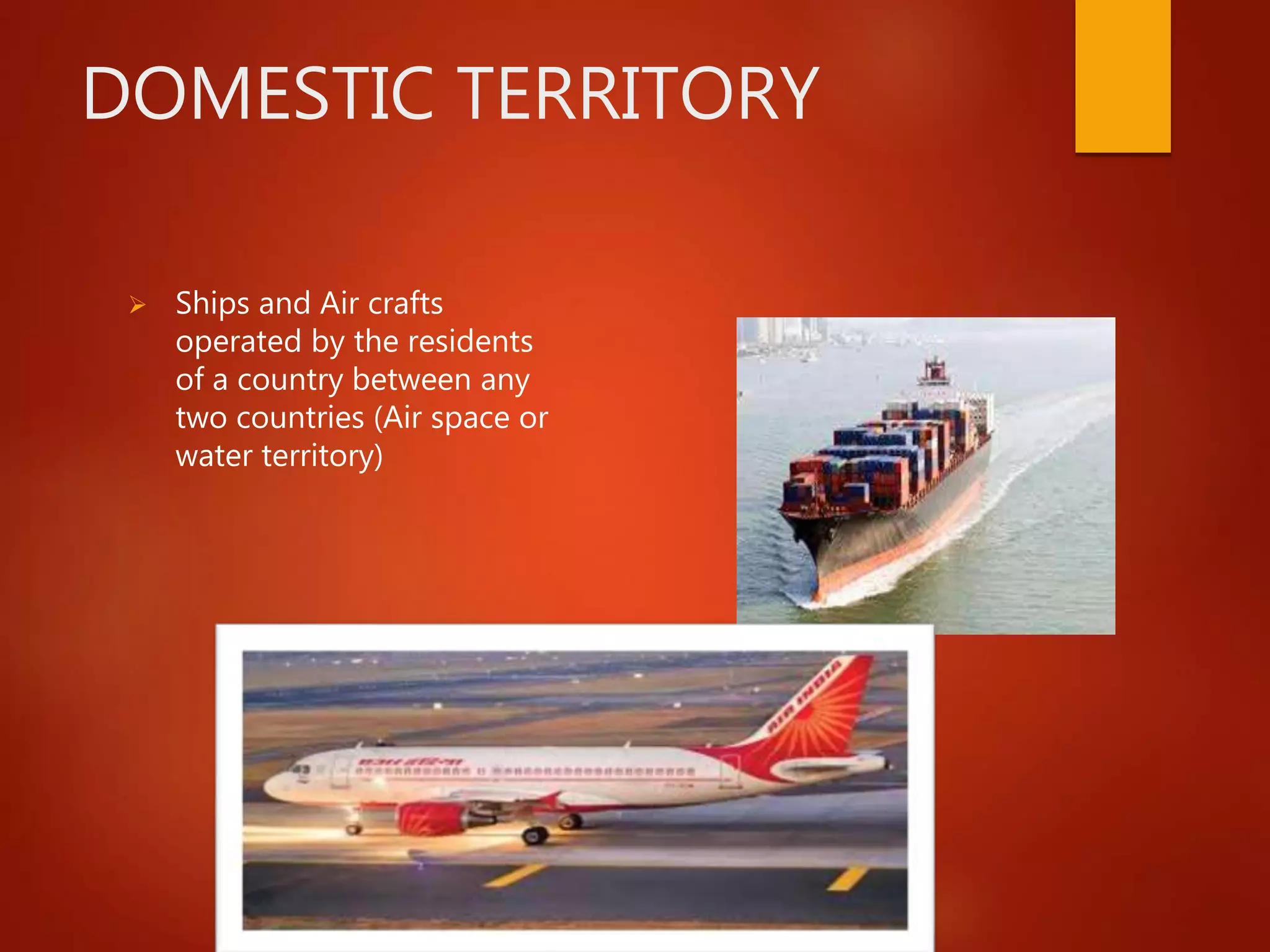 Domestic territory territory and normal resident and typesof goodsds | PPTX