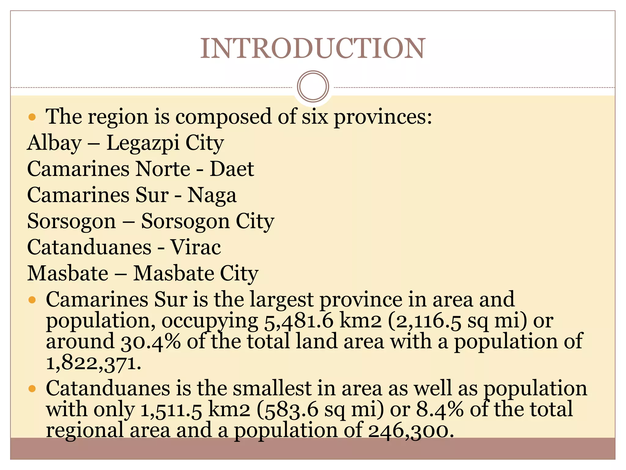 Region 5 - Bicol Region Philippines | PPTX