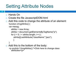 INTRODUCTION TO DOM AND DOM TREE | PPT