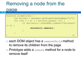 INTRODUCTION TO DOM AND DOM TREE | PPT