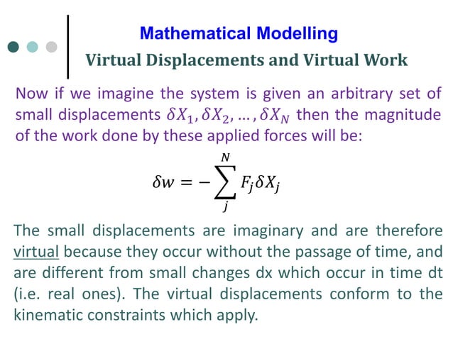 DOMV No 5 MATH MODELLING Newtonian d'Alembert Virtual Work (1).pdf