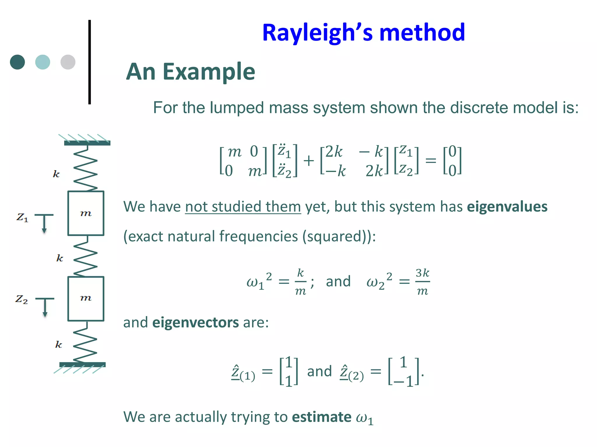 DOMV No 8 MDOF LINEAR SYSTEMS - RAYLEIGH'S METHOD - FREE VIBRATION.pdf