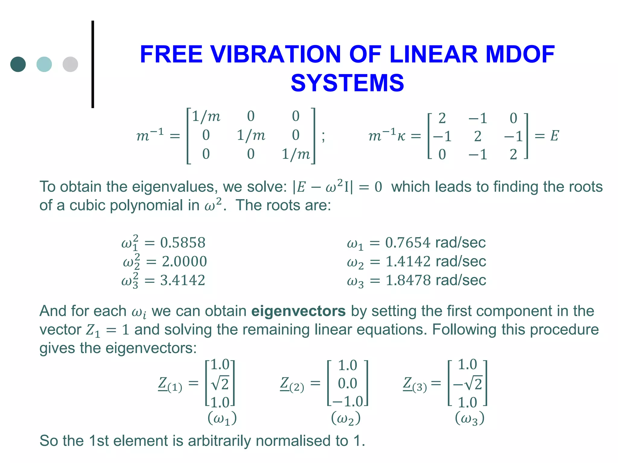 DOMV No 8 MDOF LINEAR SYSTEMS - RAYLEIGH'S METHOD - FREE VIBRATION.pdf