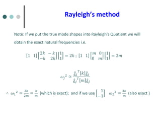DOMV No 8 MDOF LINEAR SYSTEMS - RAYLEIGH'S METHOD - FREE VIBRATION.pdf