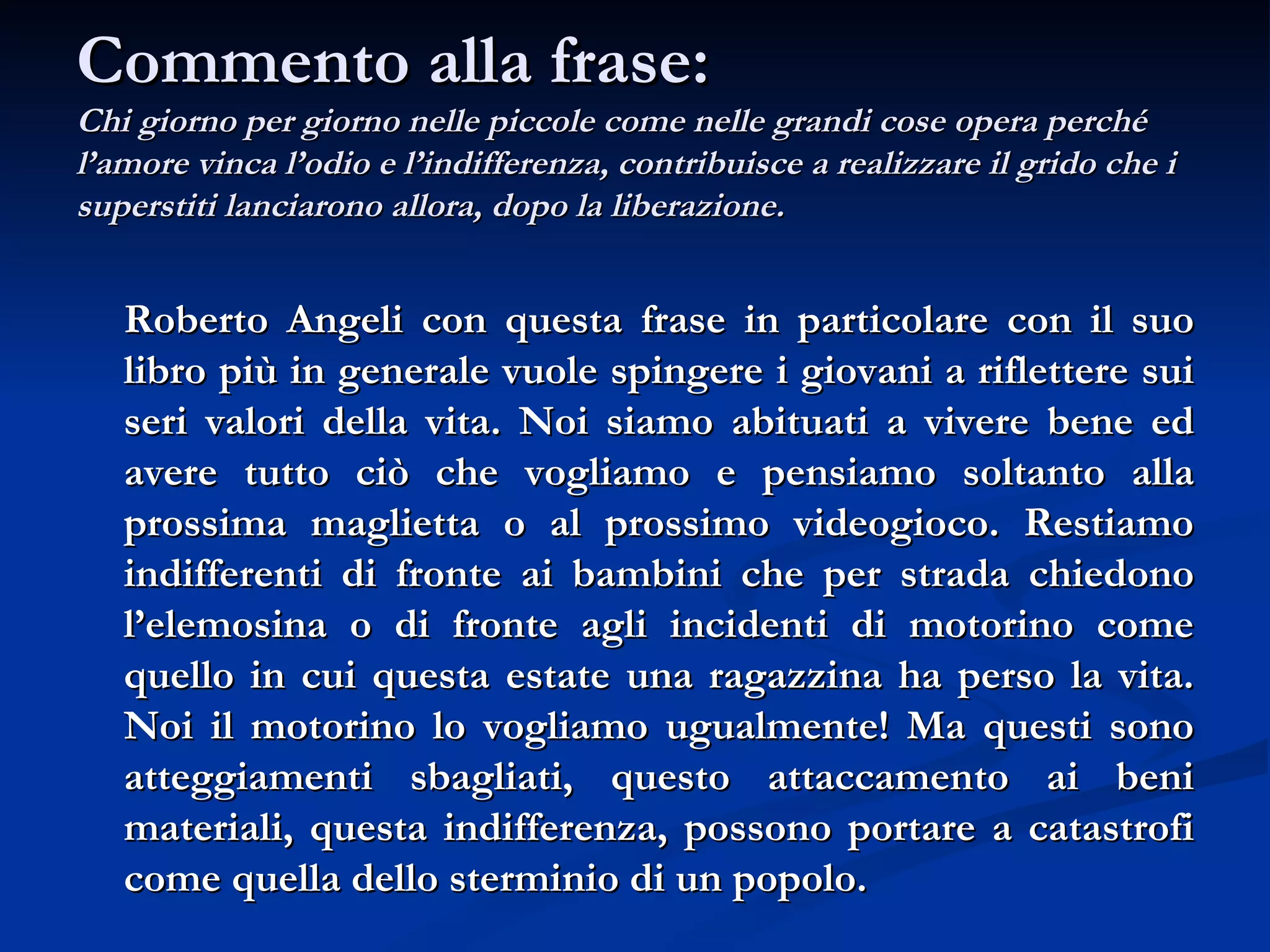 Don Roberto Angeli - La vita | PPS