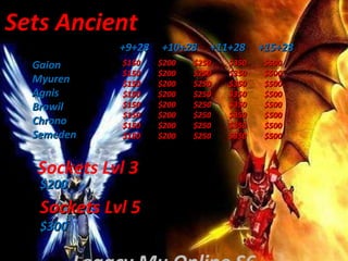 Donaciones mu legacy | PPT