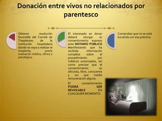 ¿Qué es la donación de órganos y como puedo convertirme en donador? | PPTX