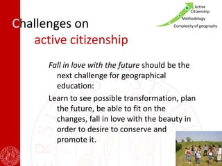 Donadelli - Tutored geography workshop | PPTX | Geography | Science