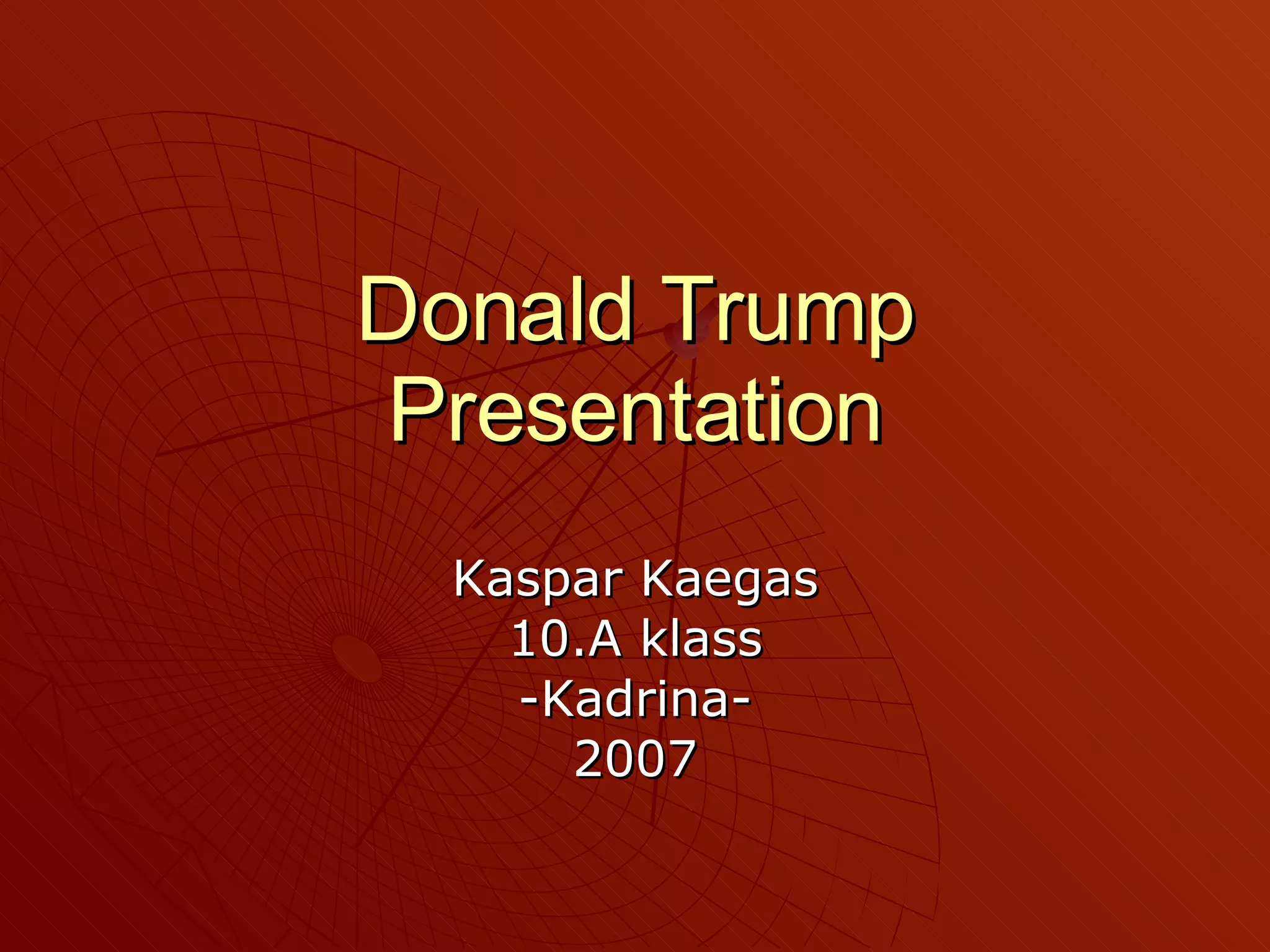 Donald Trump | PPT