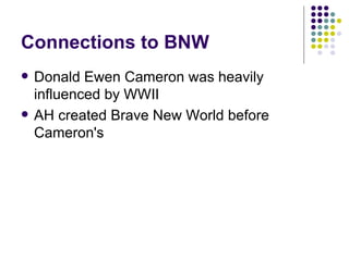 Donald ewen cameron: TEST | PPT