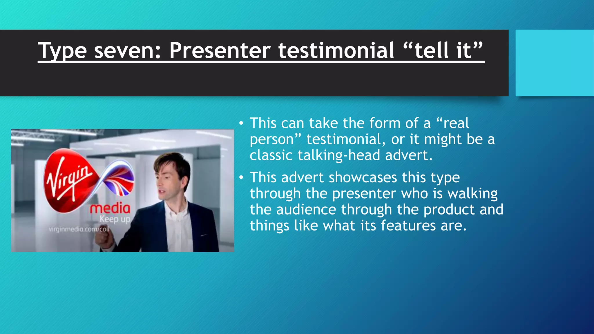 Donald Gunn 12 types of advertising | PPTX