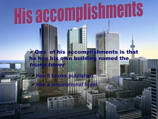 Donald Trump - Resume | PPT