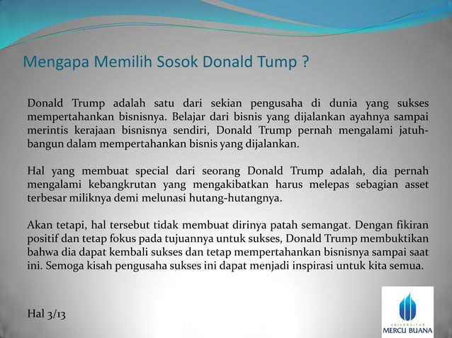 Donald Trump biography | PDF