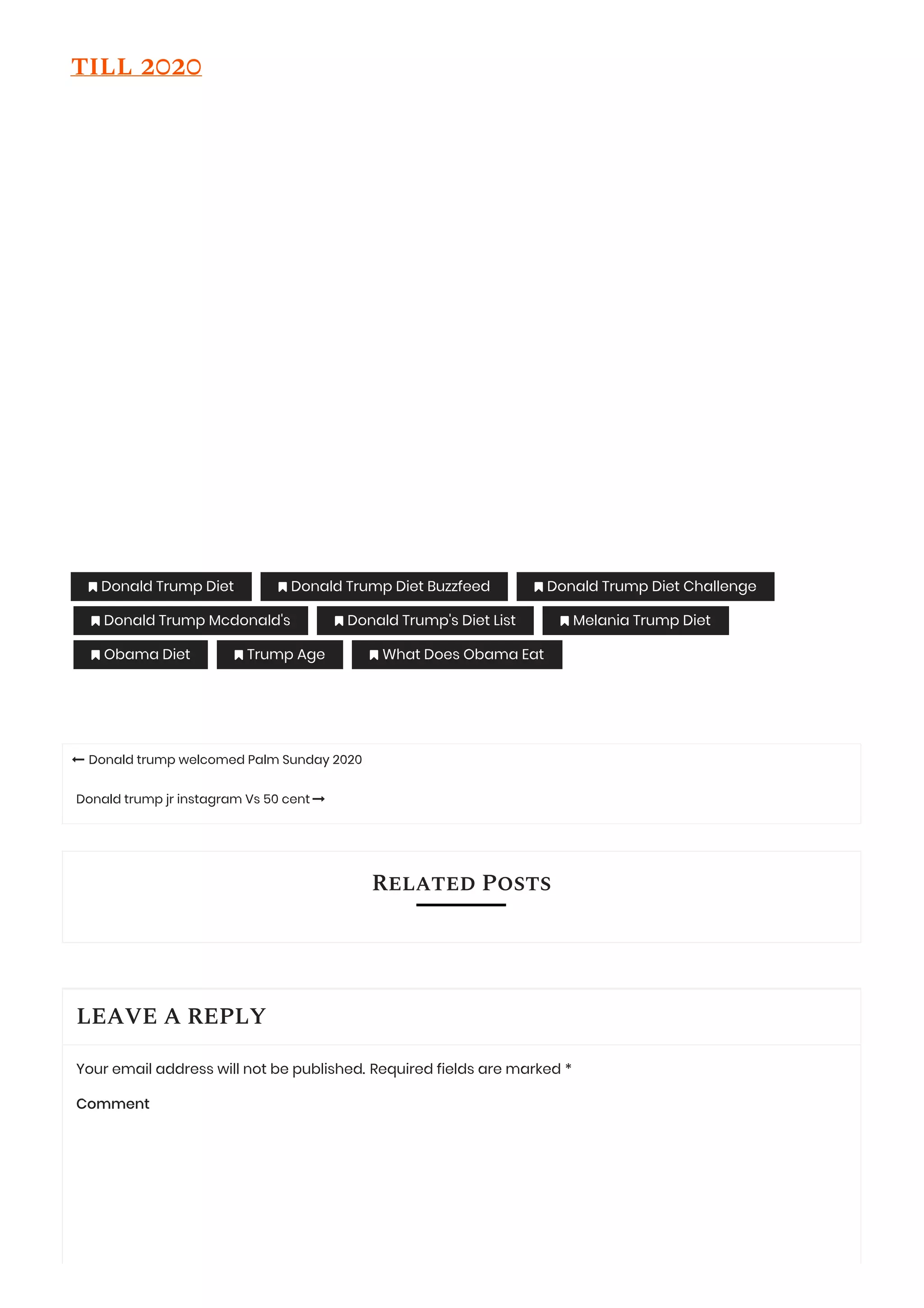 Donald trump diet plan | PDF