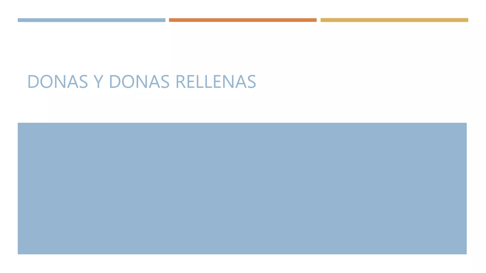 Donas y donas rellenas | PPTX