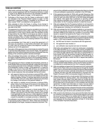 Donate: agreement form to authorize automatic debit | PDF